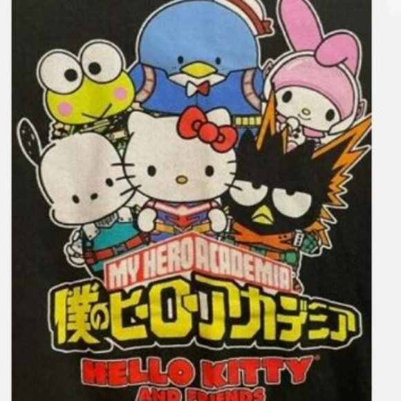 Sanrio | Tops | Nwt Hello Kitty My Hero Academia Sanrio Collab Graphic ...